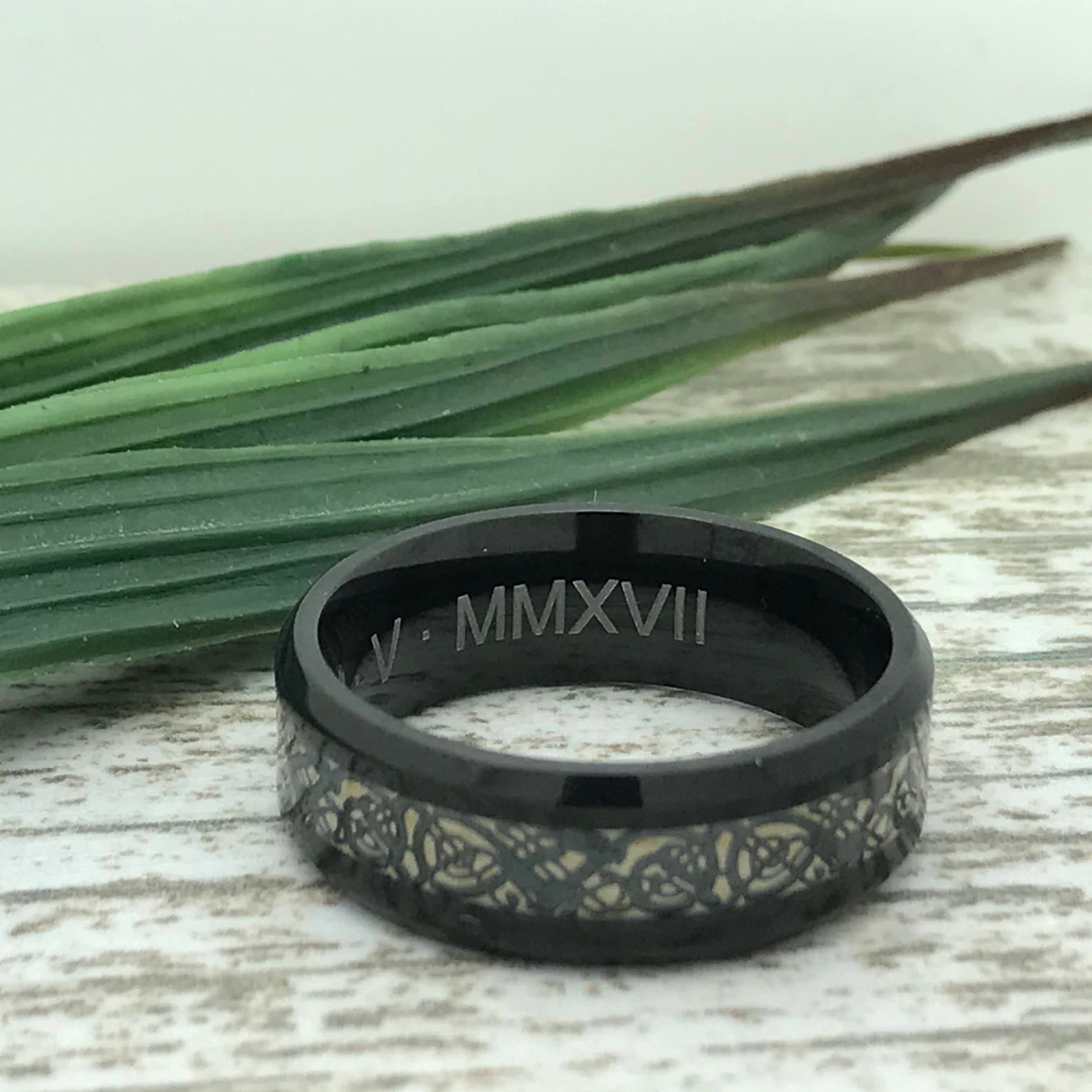 8mm Tungsten Ring Personalize Custom Engrave Tungsten Wedding - Etsy