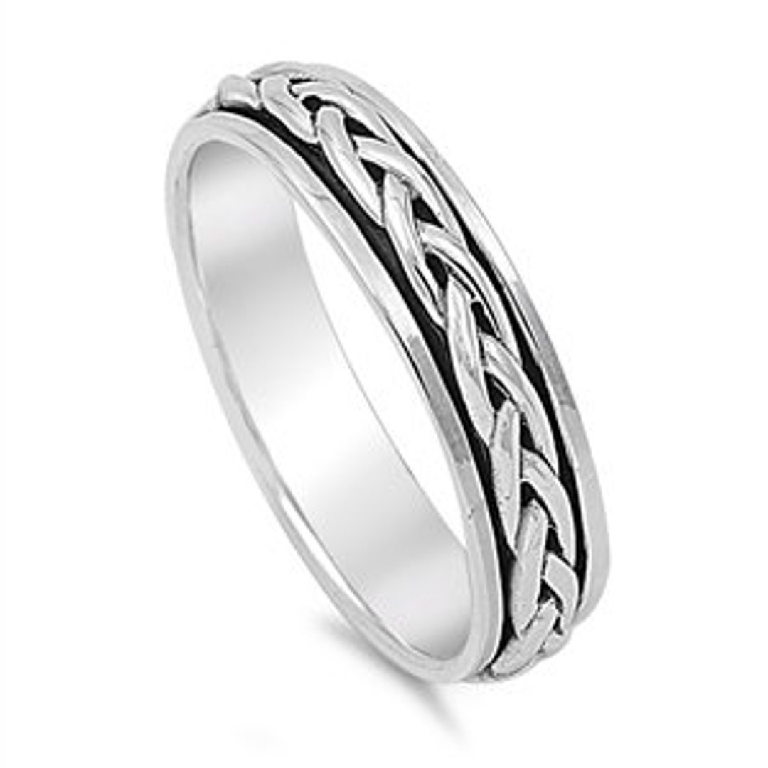 Celtic Ring, Spinner Ring, Sterling Silver Celtic Ring for Men and ...