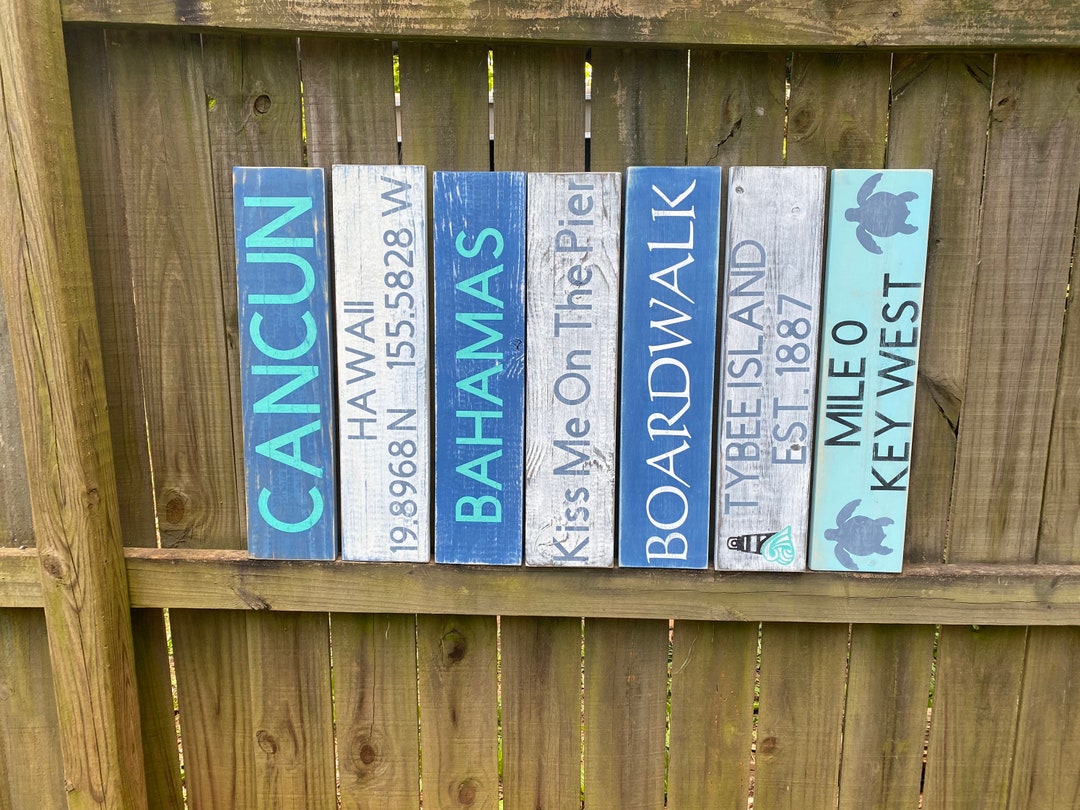 Beach House Decor, Beach Sign, Coastal Theme, Bahamas Sign, Island ...
