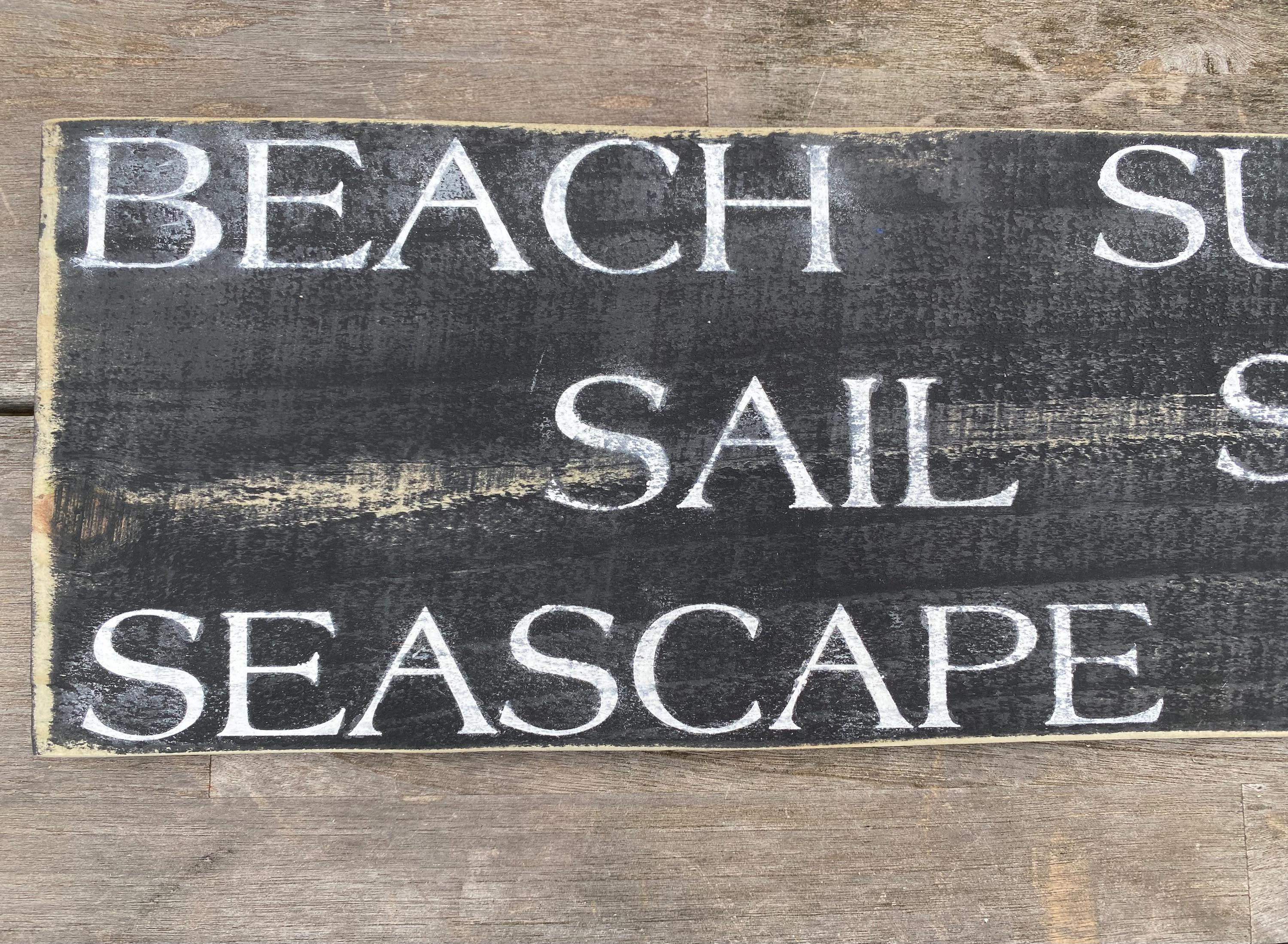 Beach Wood Sign, Housewarming Gift, Distressed Wood Sign, Beach House ...