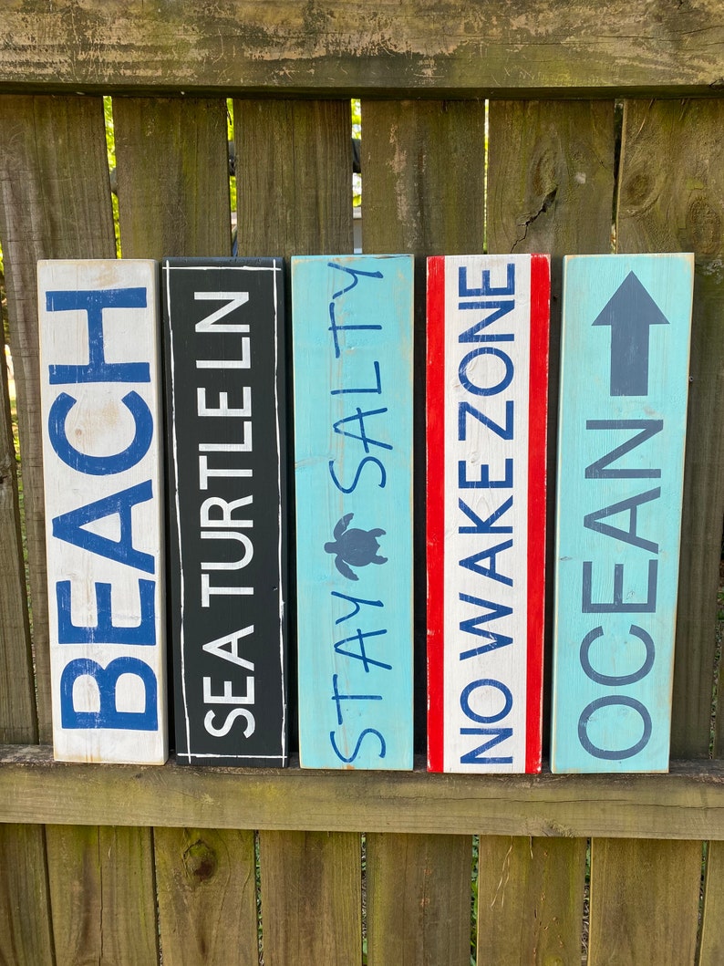 Beach Sign, Beach House Sign, Sea Turtle Sign, Wood Sign, Beach Decor ...
