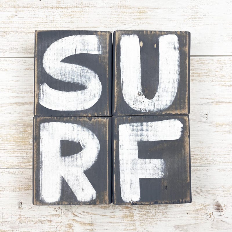 Surf Letters - Etsy