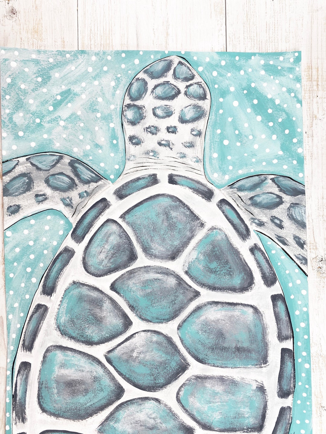 Sea Turtle Painting, Sea Turtle Art, Sea Turtle Decor, Coastal Decor ...