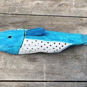 Fish Painting, Fish Art, Beach House Decor, Tropical Whimsical Fish ...