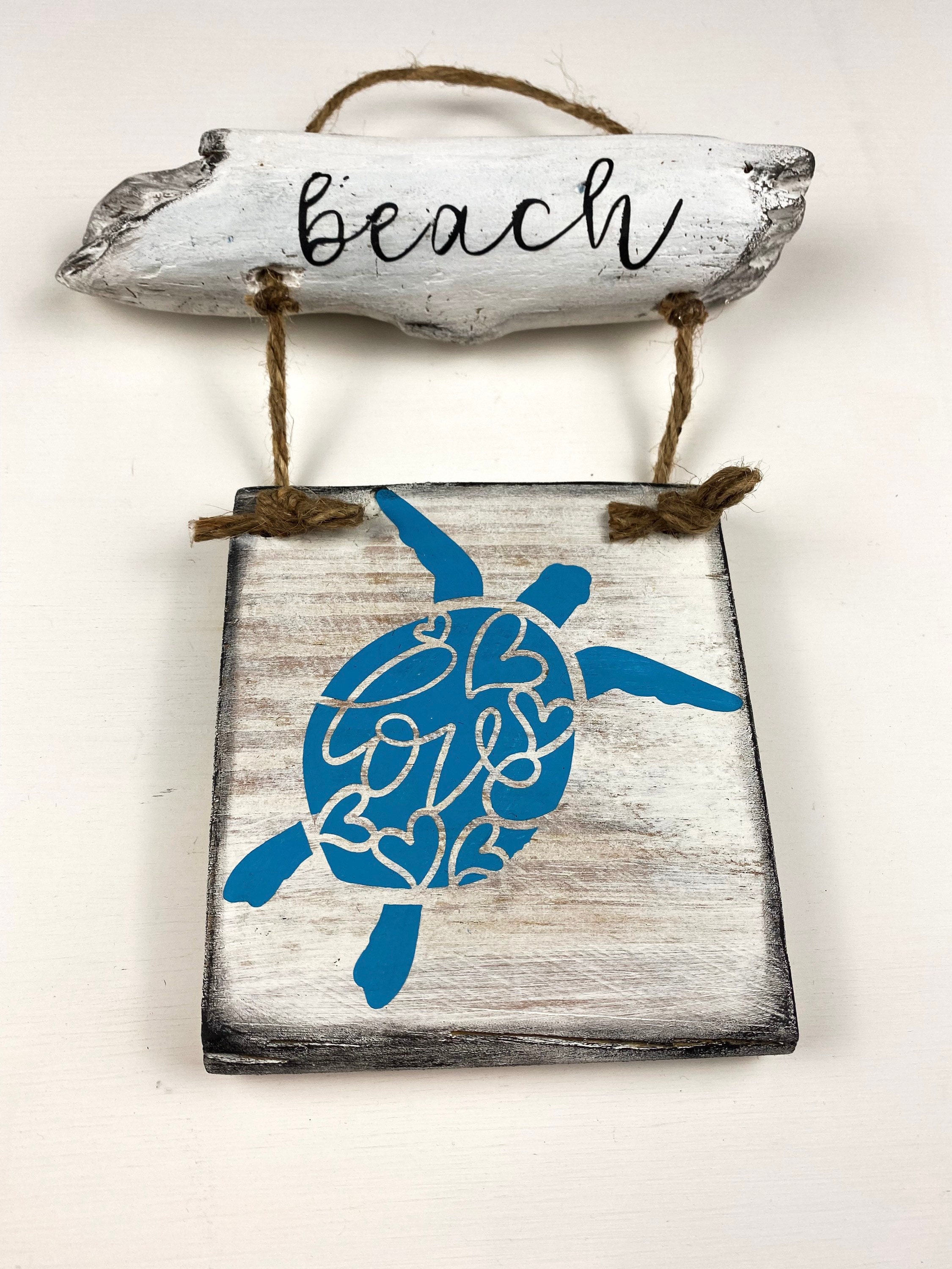 Driftwood Sea Turtle Sign Driftwood Art Driftwood Sign | Etsy