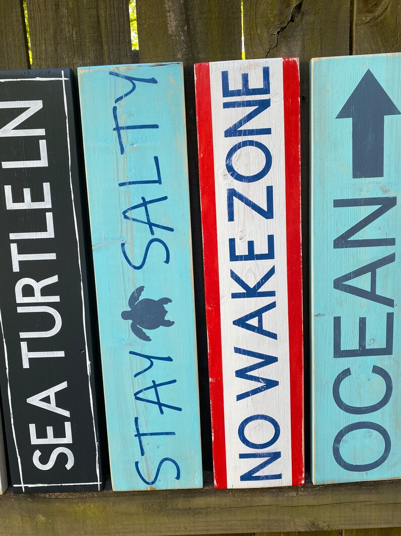 Beach Sign Beach House Sign Sea Turtle Sign Wood Sign - Etsy