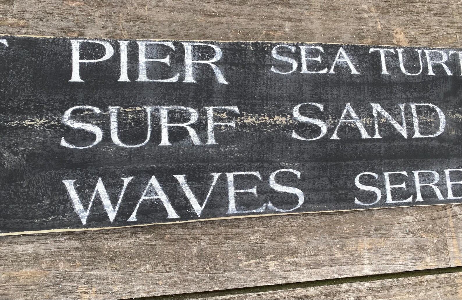 Beach Wood Sign, Housewarming Gift, Distressed Wood Sign, Beach House ...