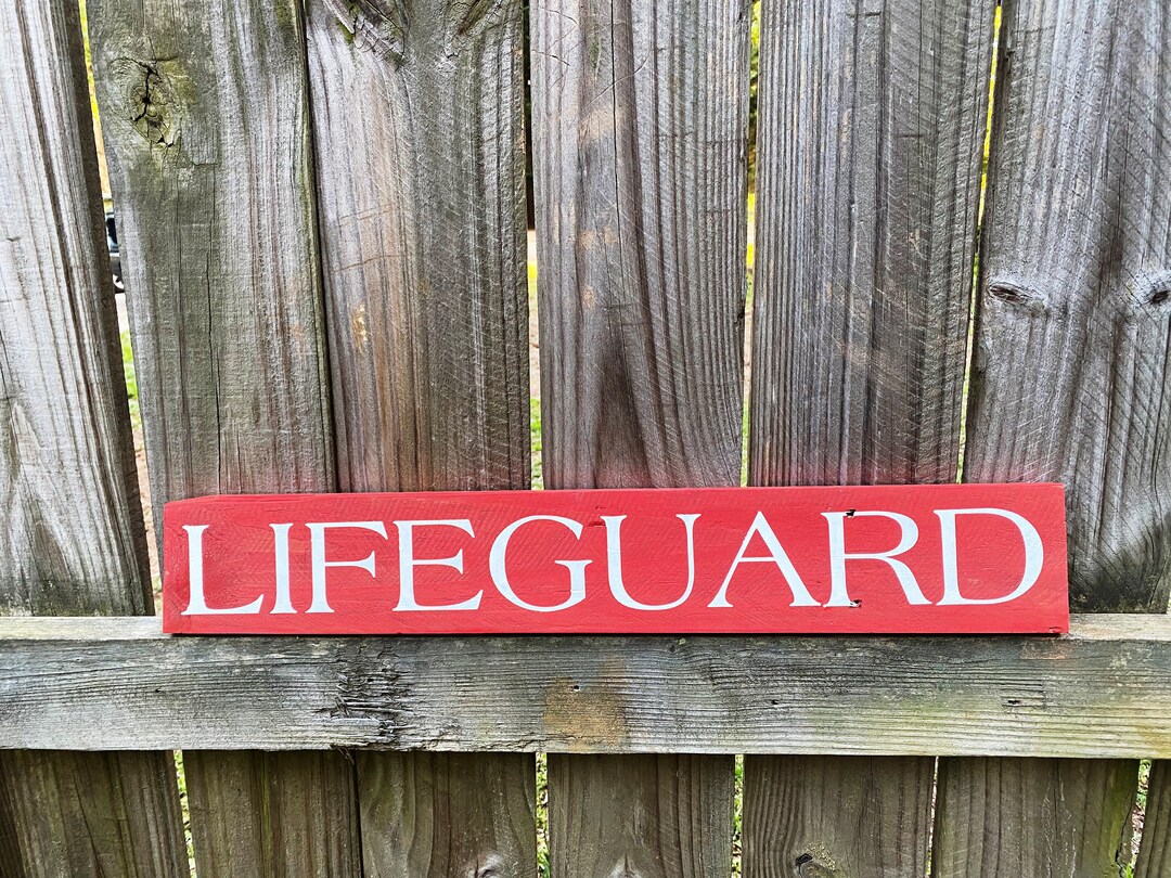 Lifeguard Sign, Beach House Sign, Beach Cottage, Wood Sign, Beach Sign ...