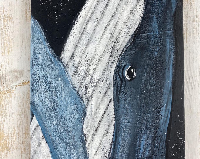 Whale Painting, Humpback Whale Art, Whale Lover Gift, Nautical Decor ...