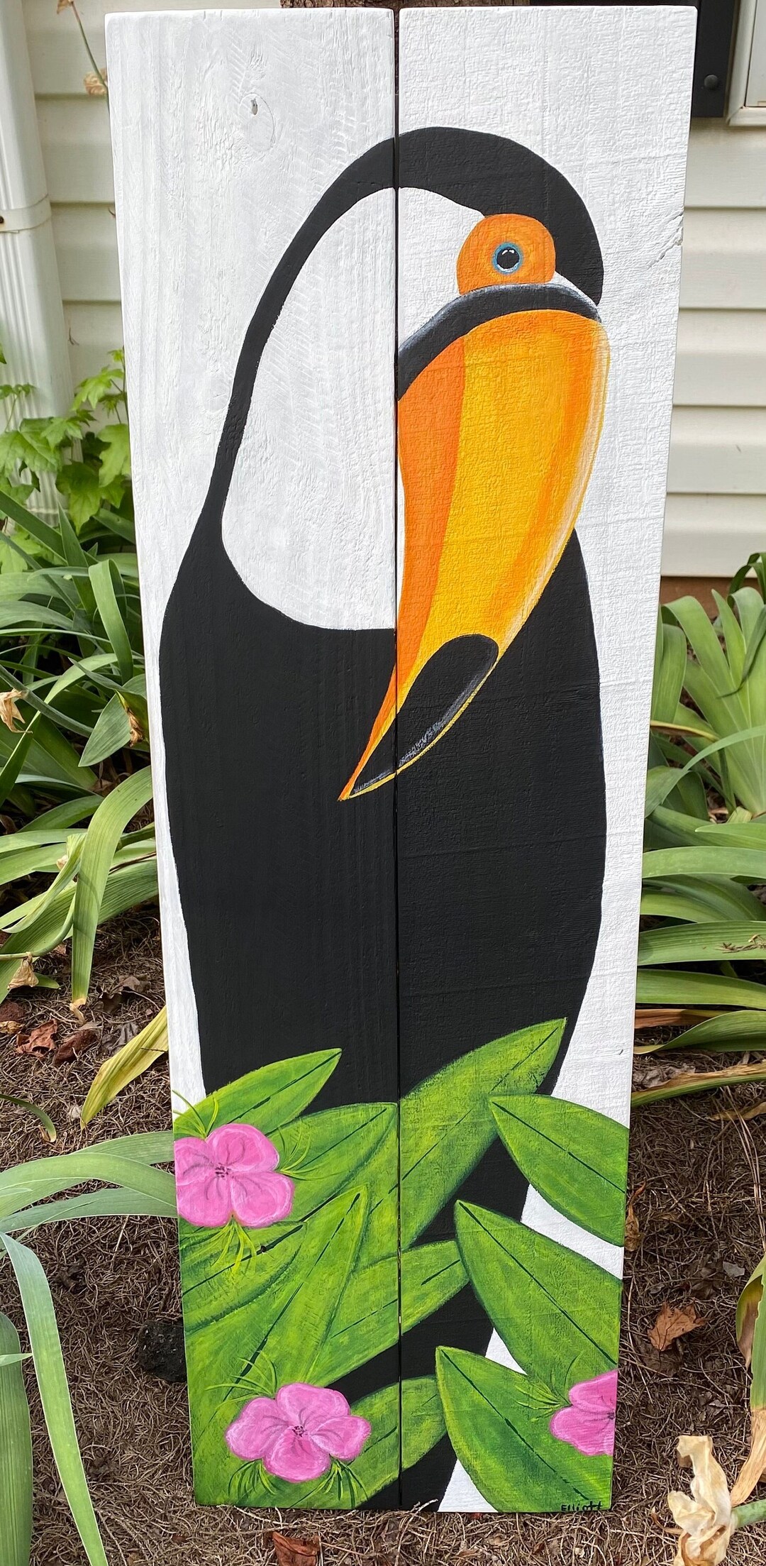 Toucan Painting, Tropical Decor, Tropical Art, Beachy Art, Coastal ...