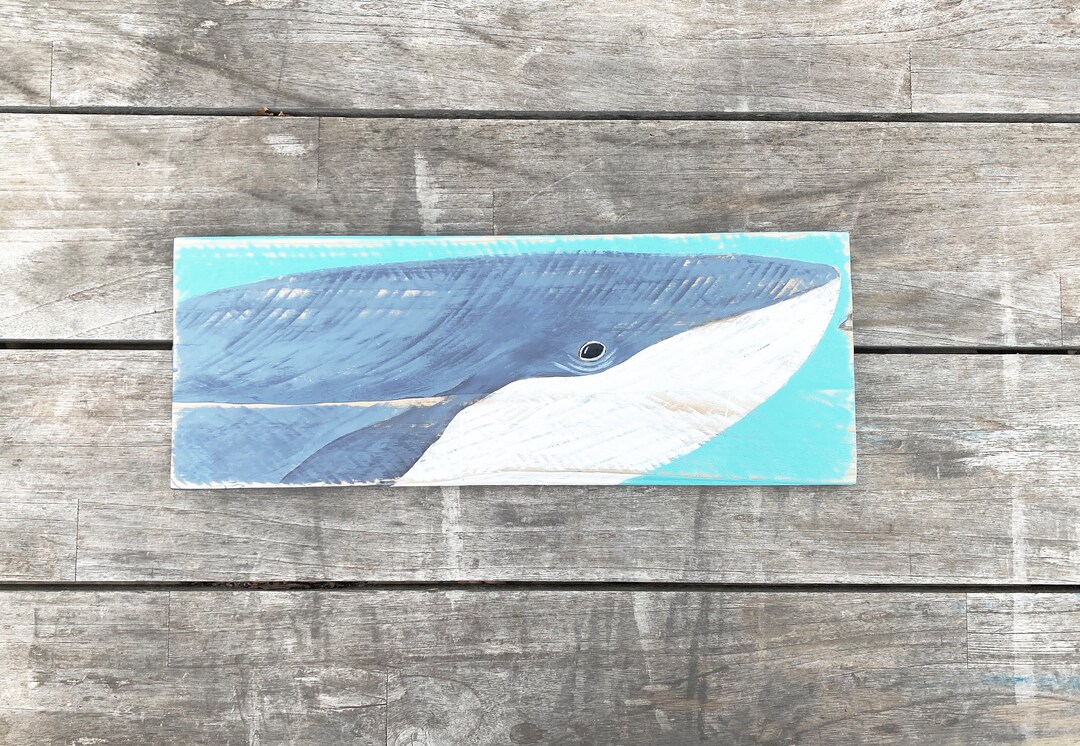Whale Sign, Humpback Whale Painting, Whale Painting, Whale Art on Wood ...