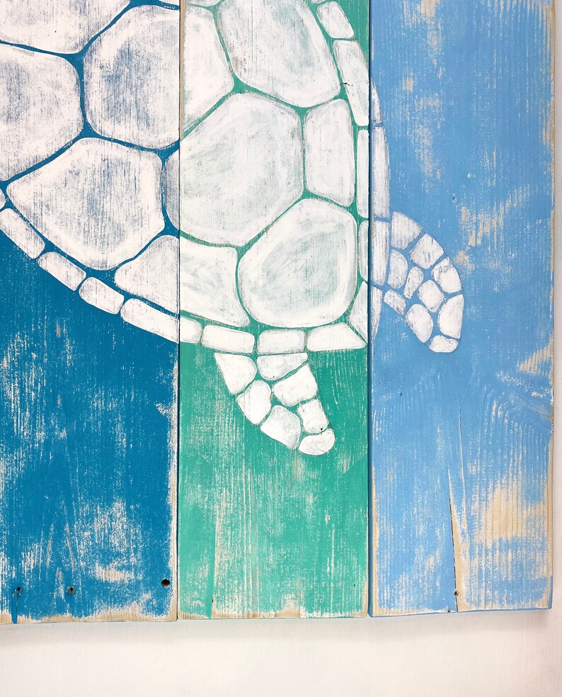 Sea Turtle Sea Turtle Sign Tropical Art Beach Cottage - Etsy
