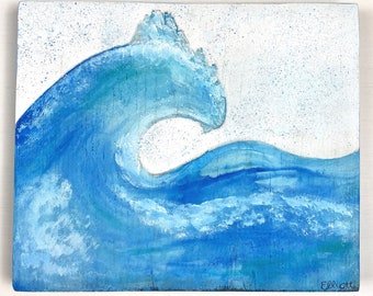 INK / OIL PAINTING Beach Scene Wall Art Shells Beach - Etsy