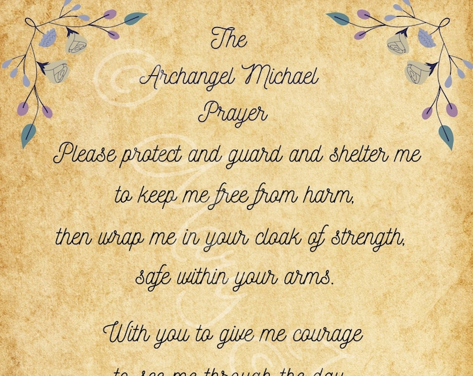 Archangel Raphael Healing Prayer Angel Poem Healing Poem Digital File ...
