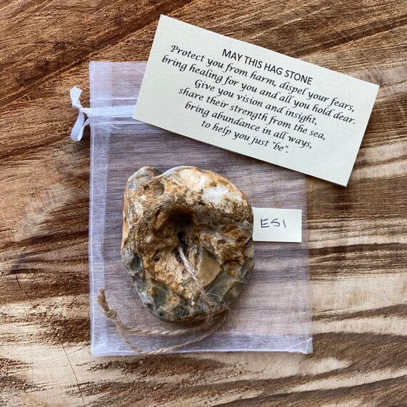 Home & Living fairy protection Odin witch luck sailor Hag stone gypsy ...