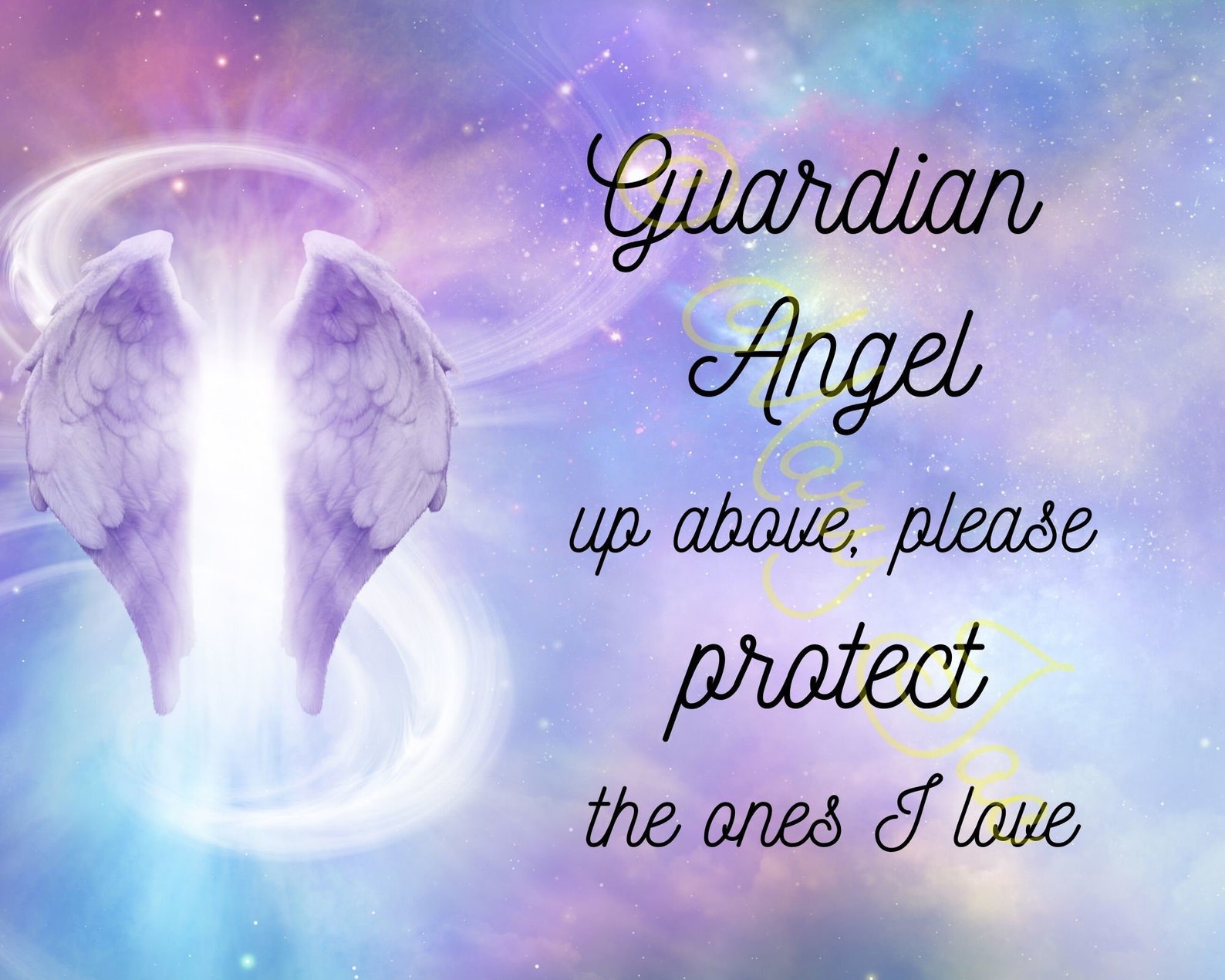 Guardian Angel up Above, Please Protect the Ones I Love - Mary Jac ...