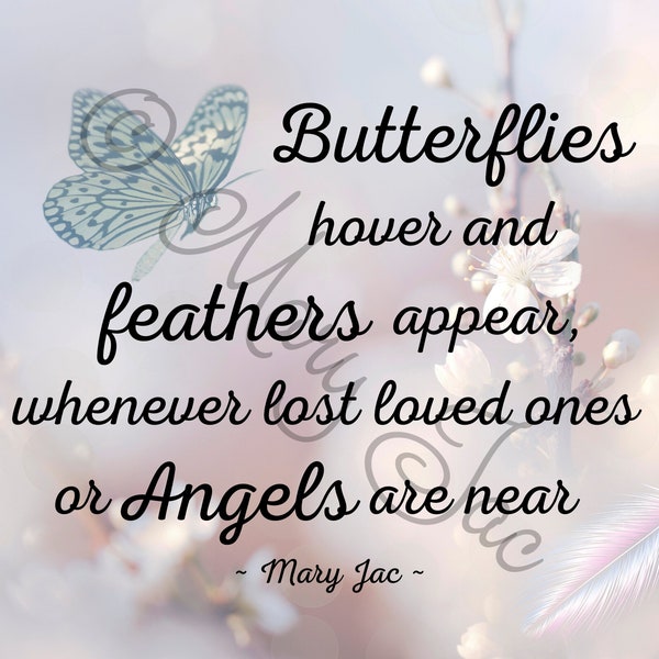 Angel Feather Poem Printable - Etsy