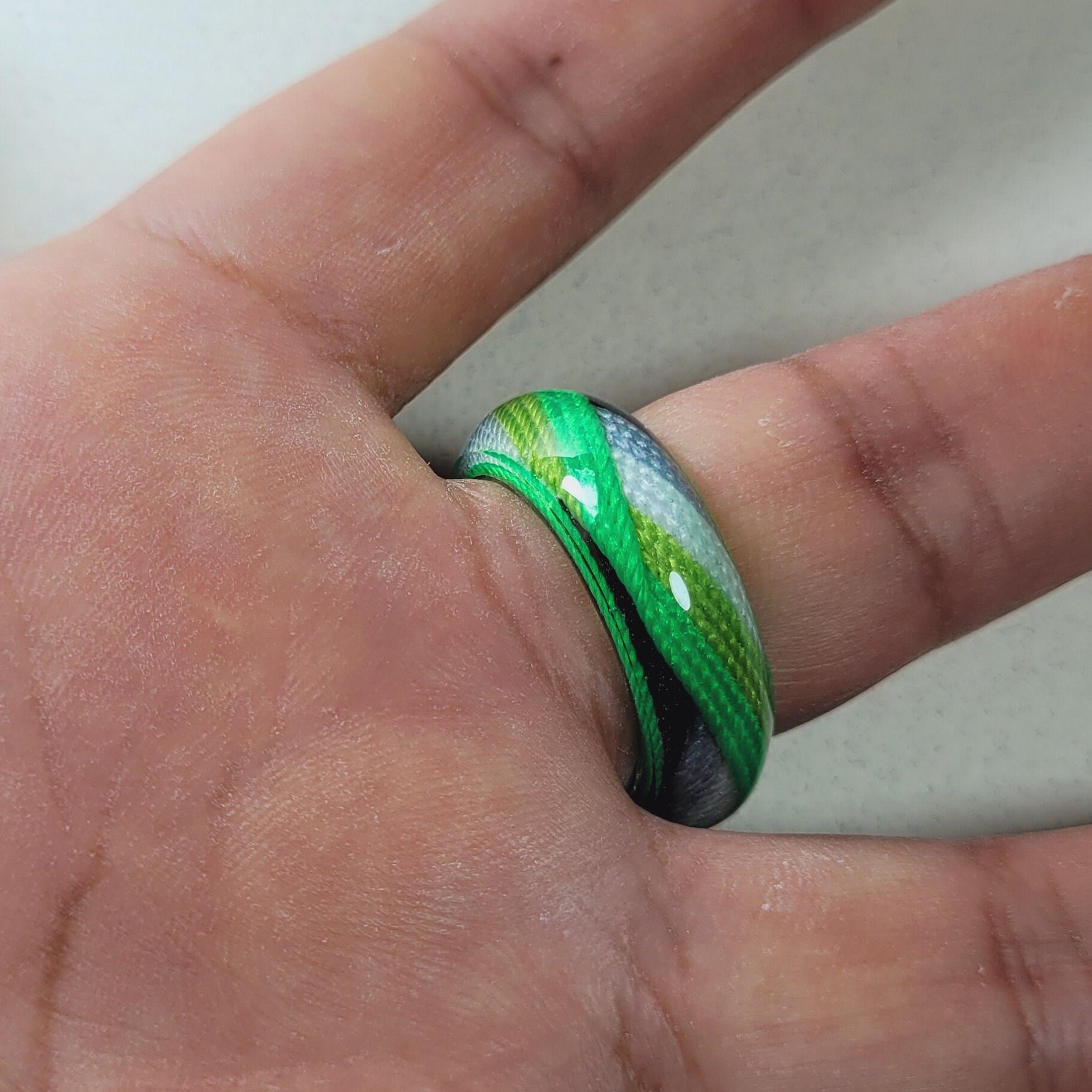 Aromantic Ring. Aromantic Flag Ring. Handmade Ringo. - Etsy