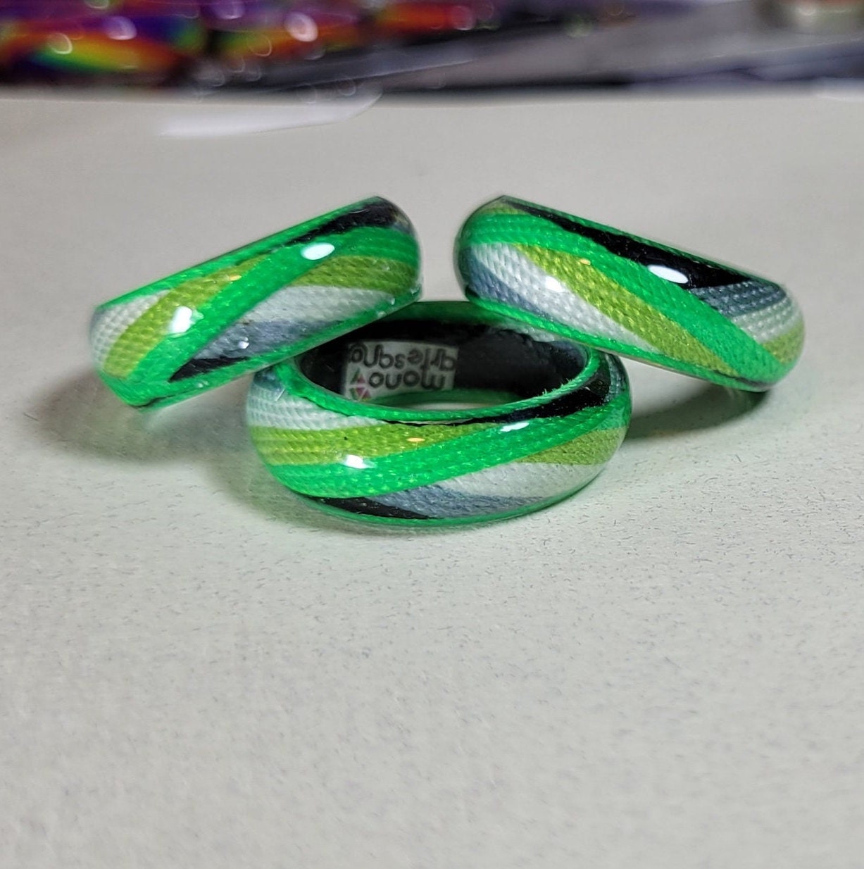 Aromantic Ring. Aromantic Flag Ring. Handmade Ringo. - Etsy