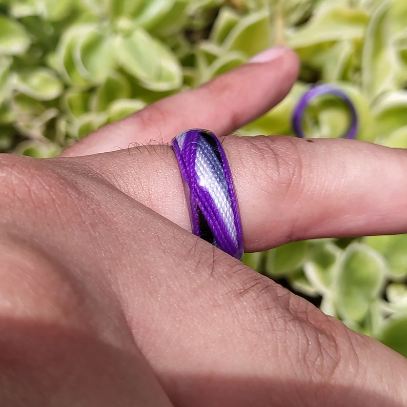 Asexual Pride Ring. Asexual Resin Ring - Etsy