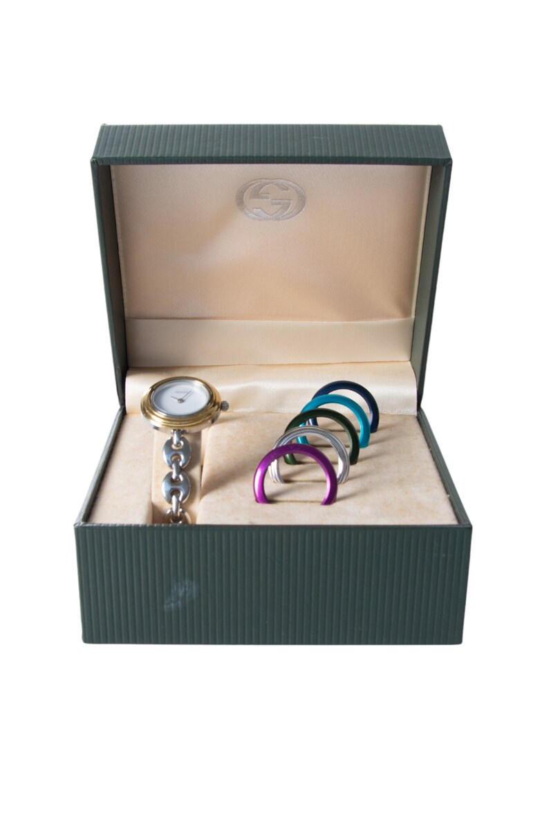Gucci Chain Link Interchangeable Bezel Watch - Etsy