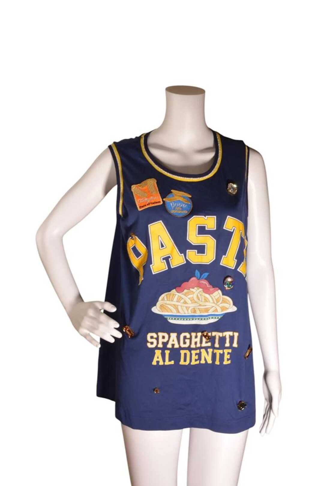 Dolce and Gabbana Pasta Spaghetti Al Dente Tank Top - Etsy
