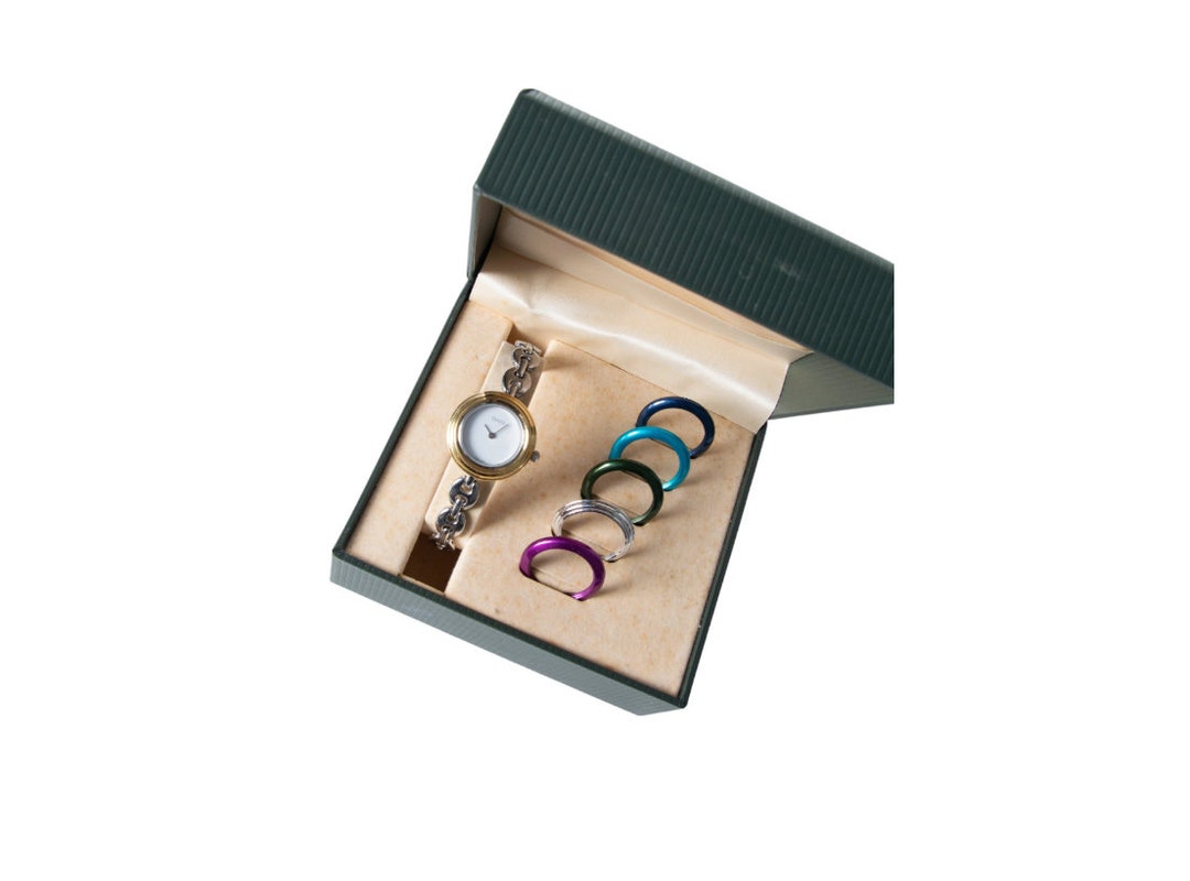 Gucci Chain Link Interchangeable Bezel Watch - Etsy