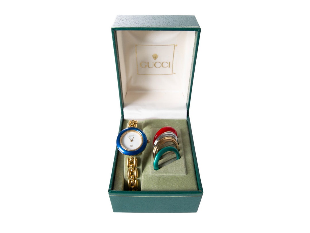 Gucci Chain Link Interchangeable Bezel Watch - Etsy