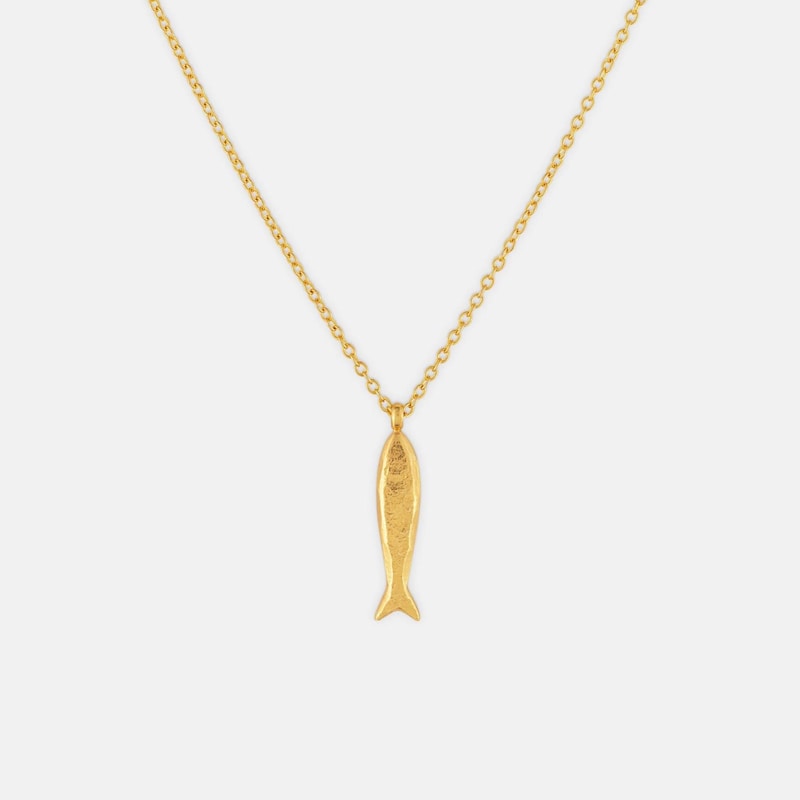Lucky Fish Necklace Gold - Etsy