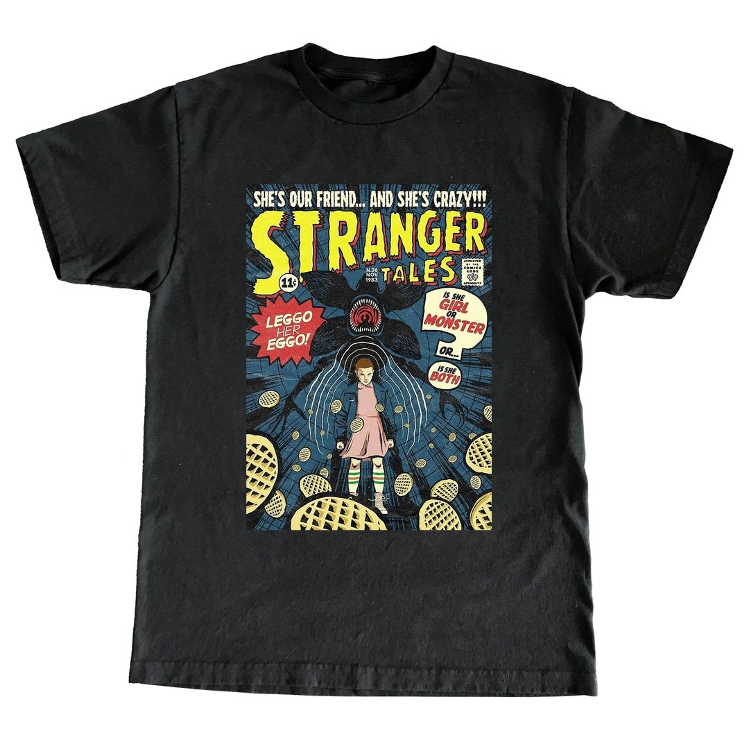 Stranger Things Retro Black Shirt - Etsy