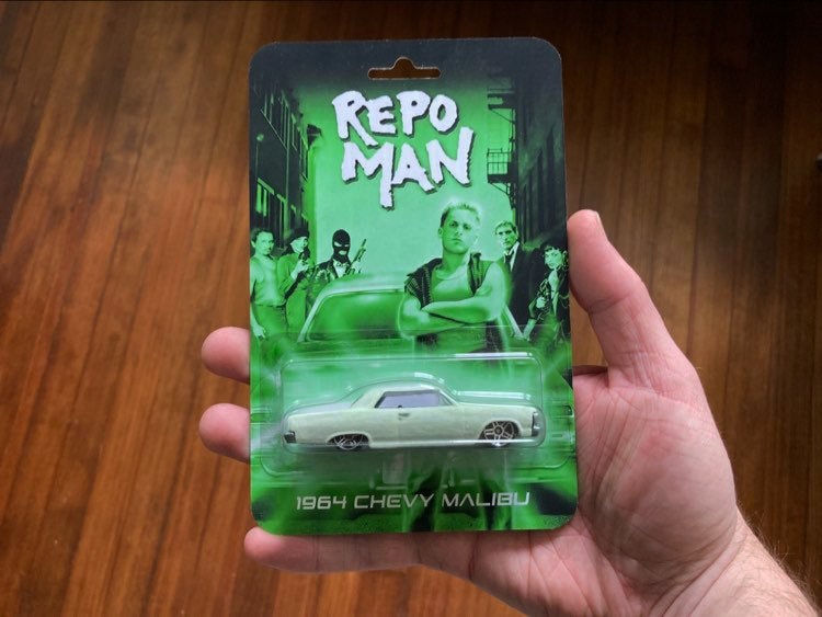 REPO MAN Glow in the Dark 1964 Chevy Malibu Custom Car With Blister ...