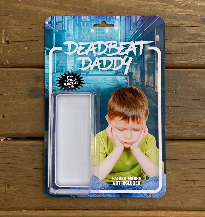 Deadbeat Daddy Custom Action Figure on Blister Card - Etsy