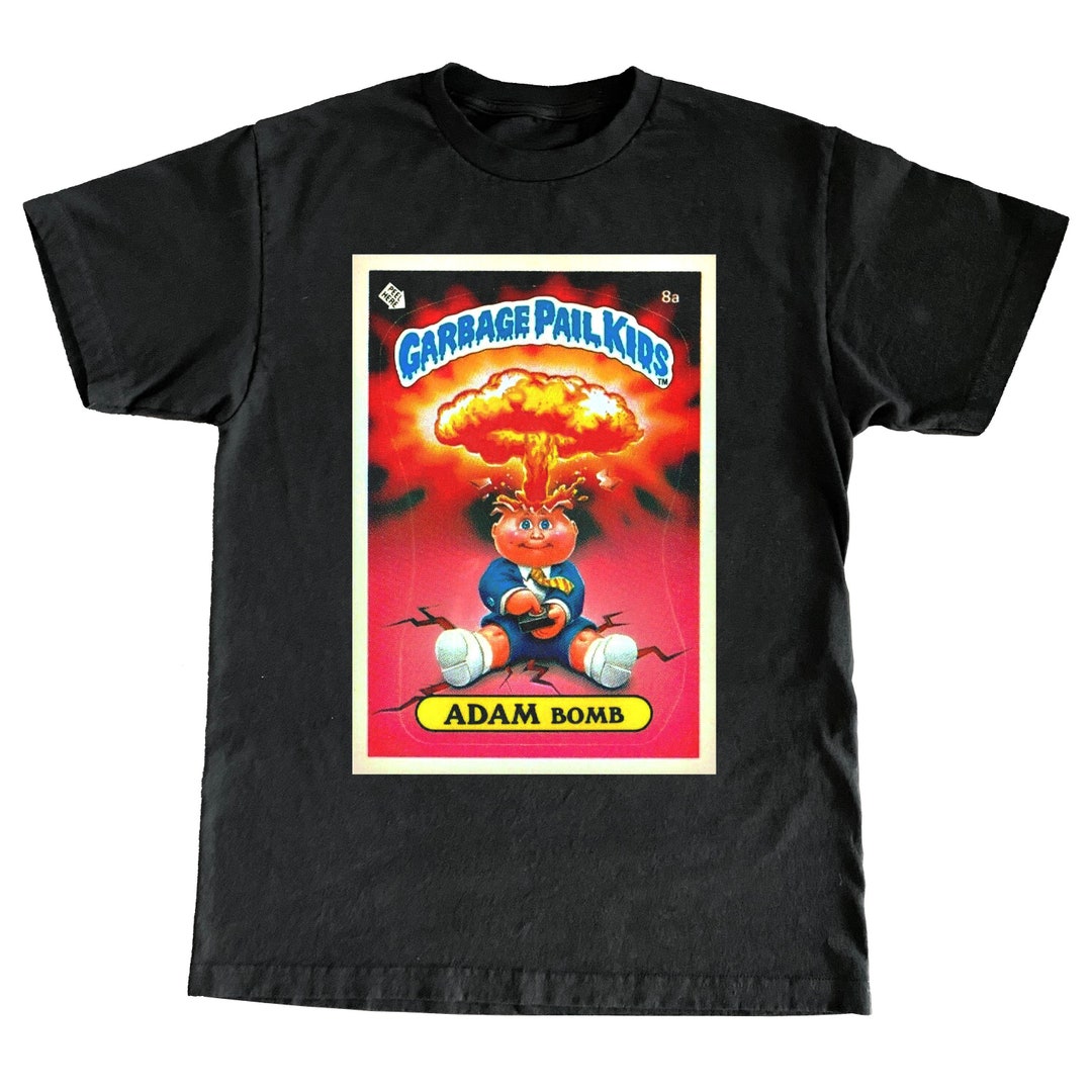 Garbage Pail Kids Adam Bomb GPK Black Shirt - Etsy