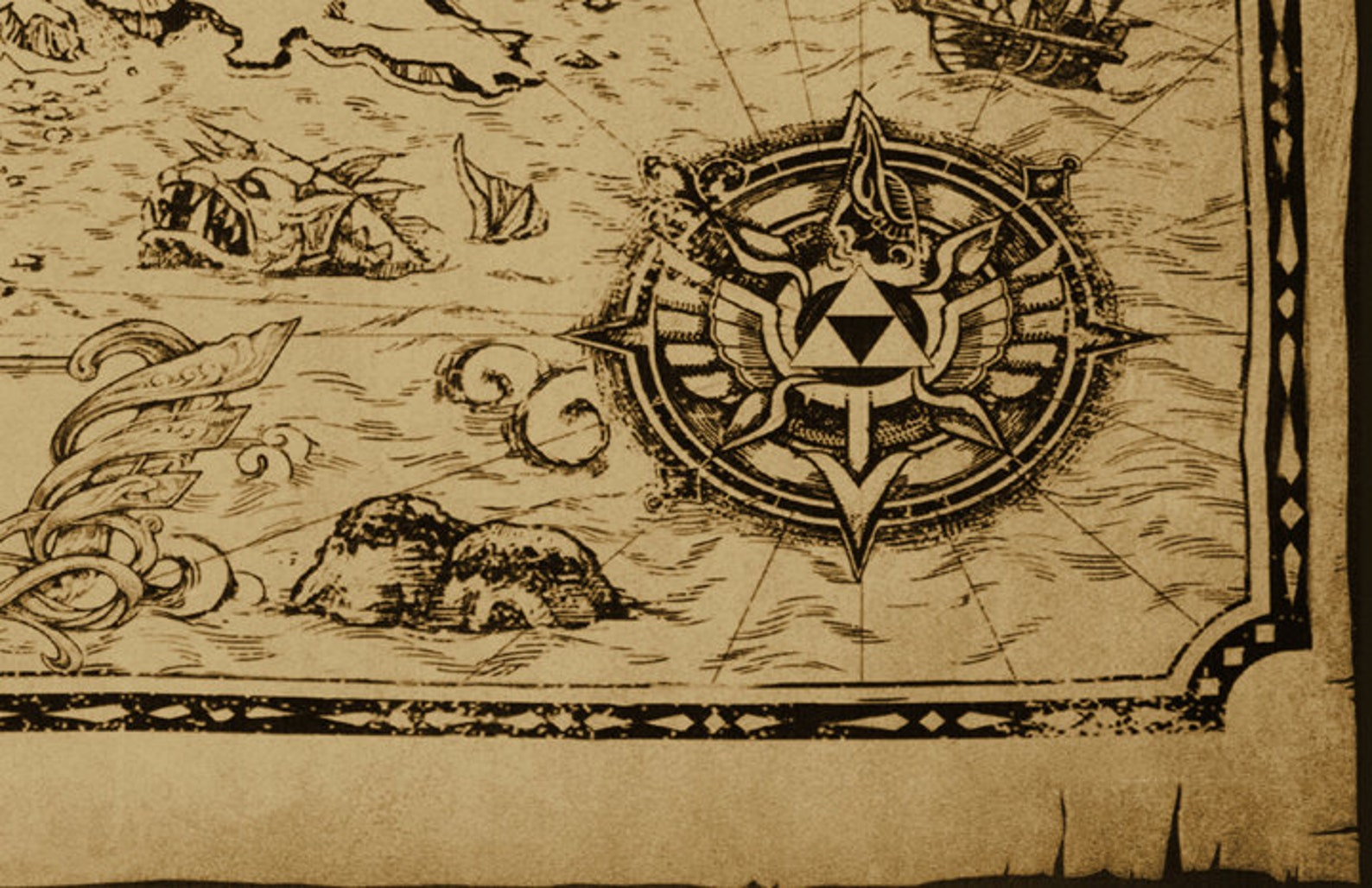 Zelda Hyrule Map Art Print Poster | Etsy Canada