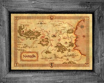 Narnia Voyage of the Dawn Treader Map Poster Art Print | Etsy