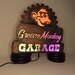 Vintage Garage Sign Grease Monkey. Weathered and Rusted Look and Feel ...