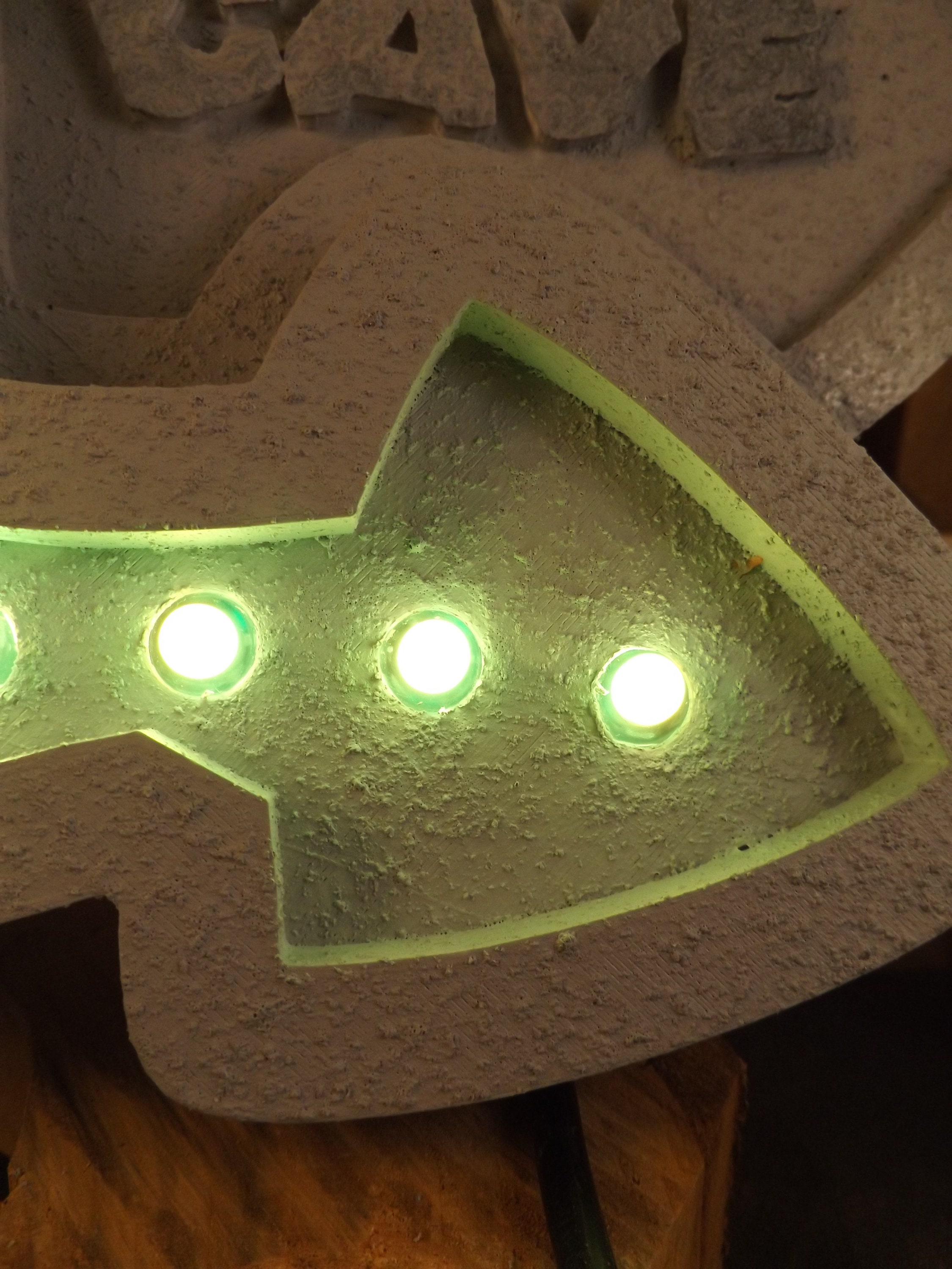 Flintstone Customizable Cave Man Sign. With Running Lights. - Etsy