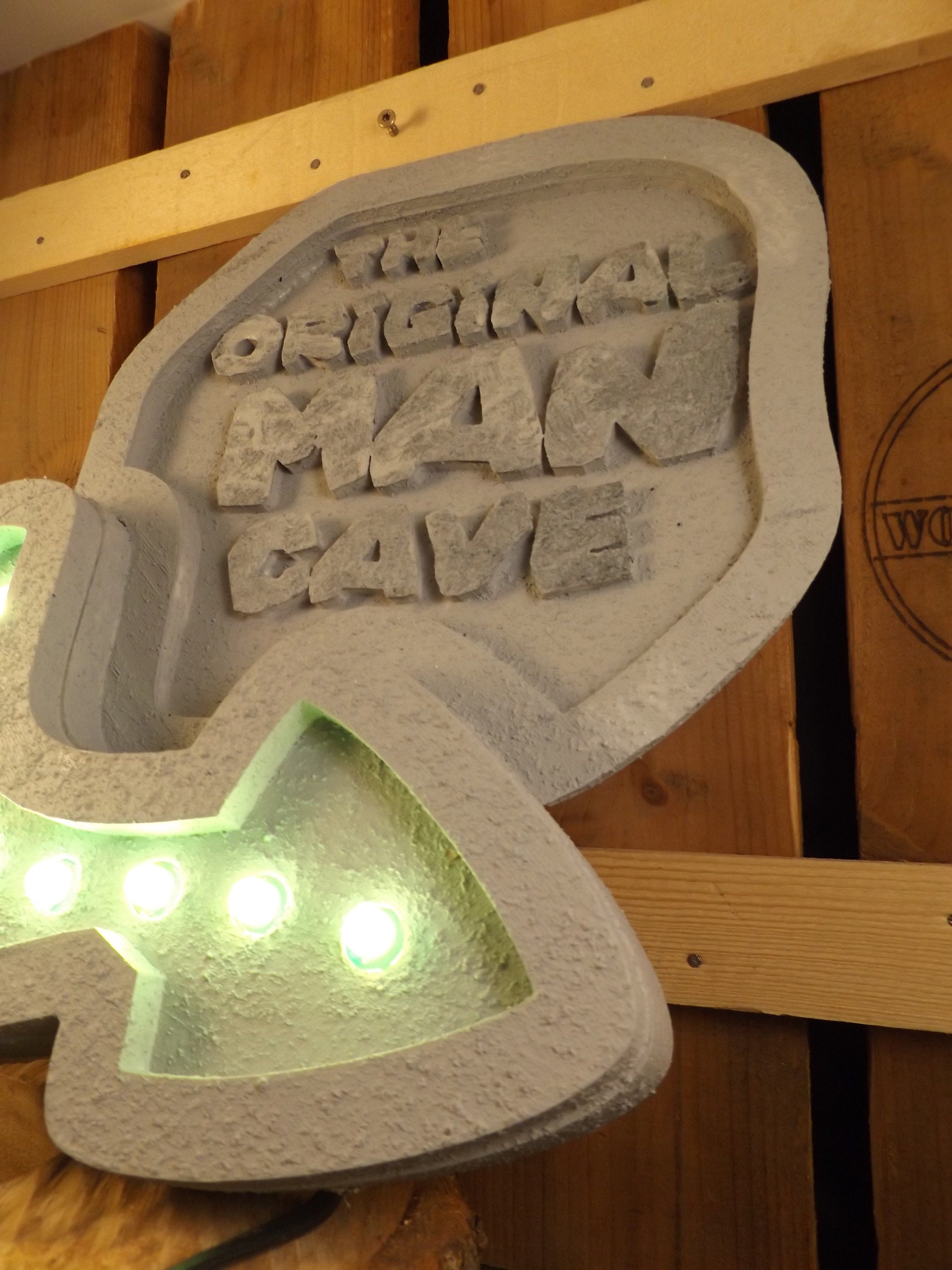 Flintstone Customizable Cave Man Sign. With Running Lights. - Etsy