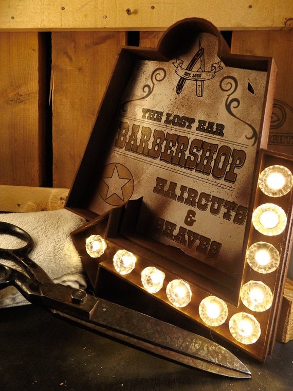 Illuminated Funny Barber Sign - Etsy