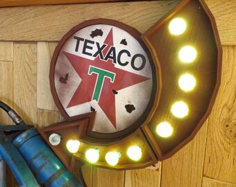 Texaco Light Sign | Etsy