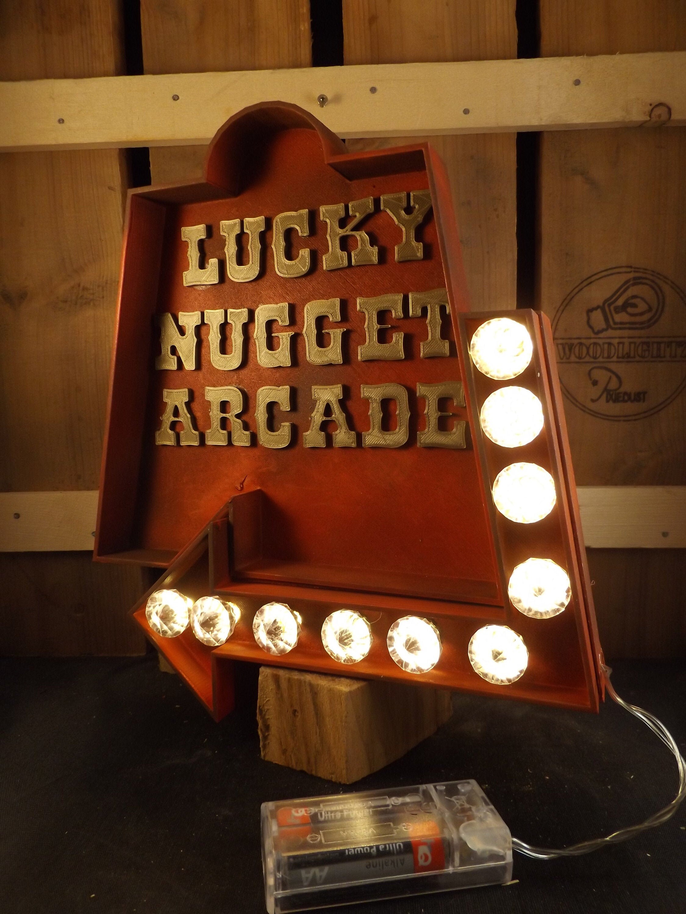 Illuminated Billboard, Arcade Marquee Vintage Advertising Board With ...