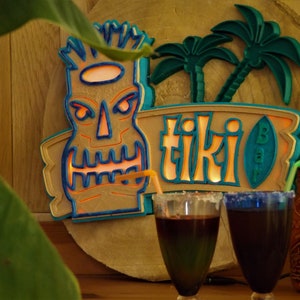 Tiki Bar Illuminated Advertising Sign, Wall Decoration From Plastic and ...