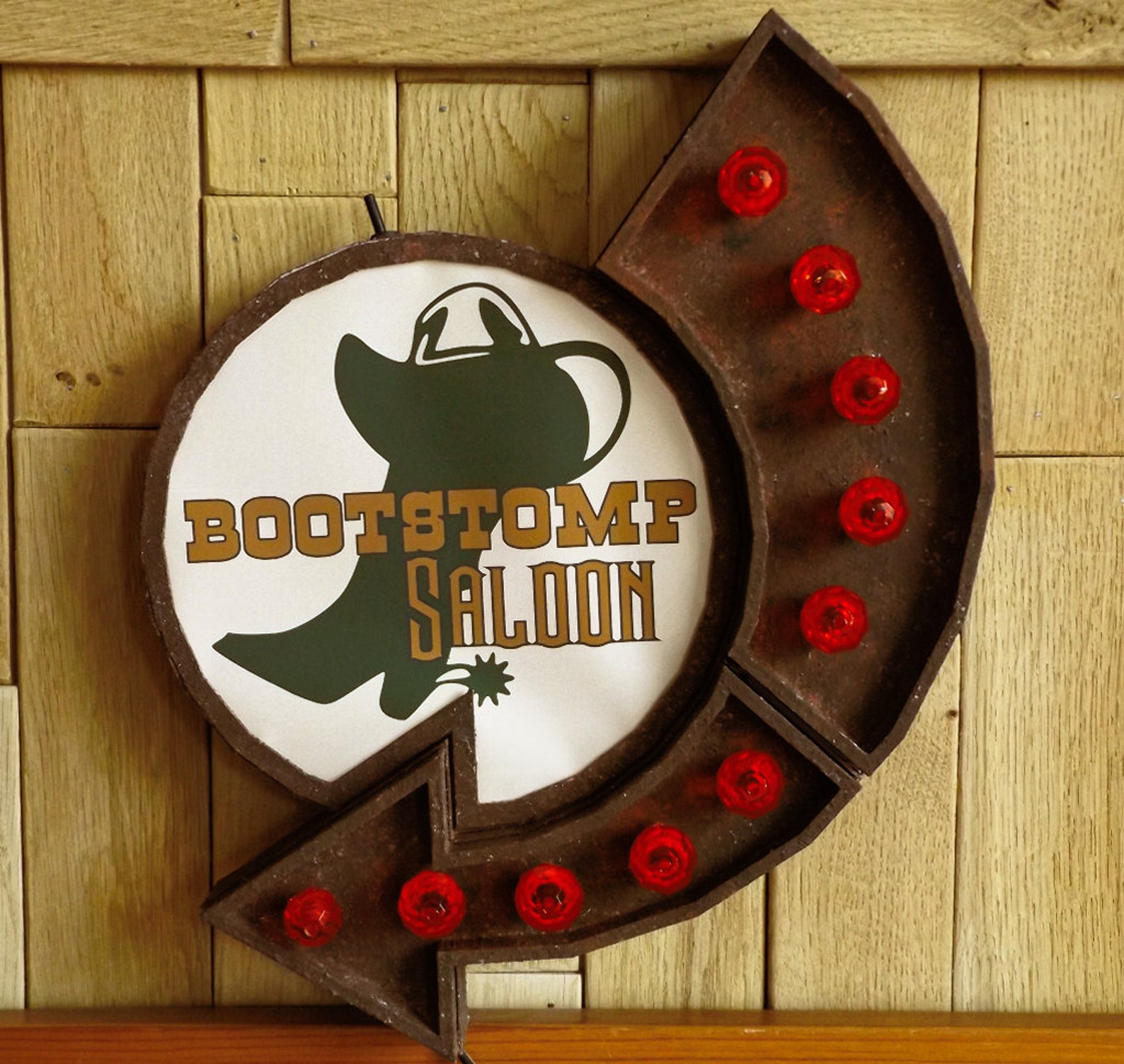 Saloon Sign With Lighting, Personalized - Etsy