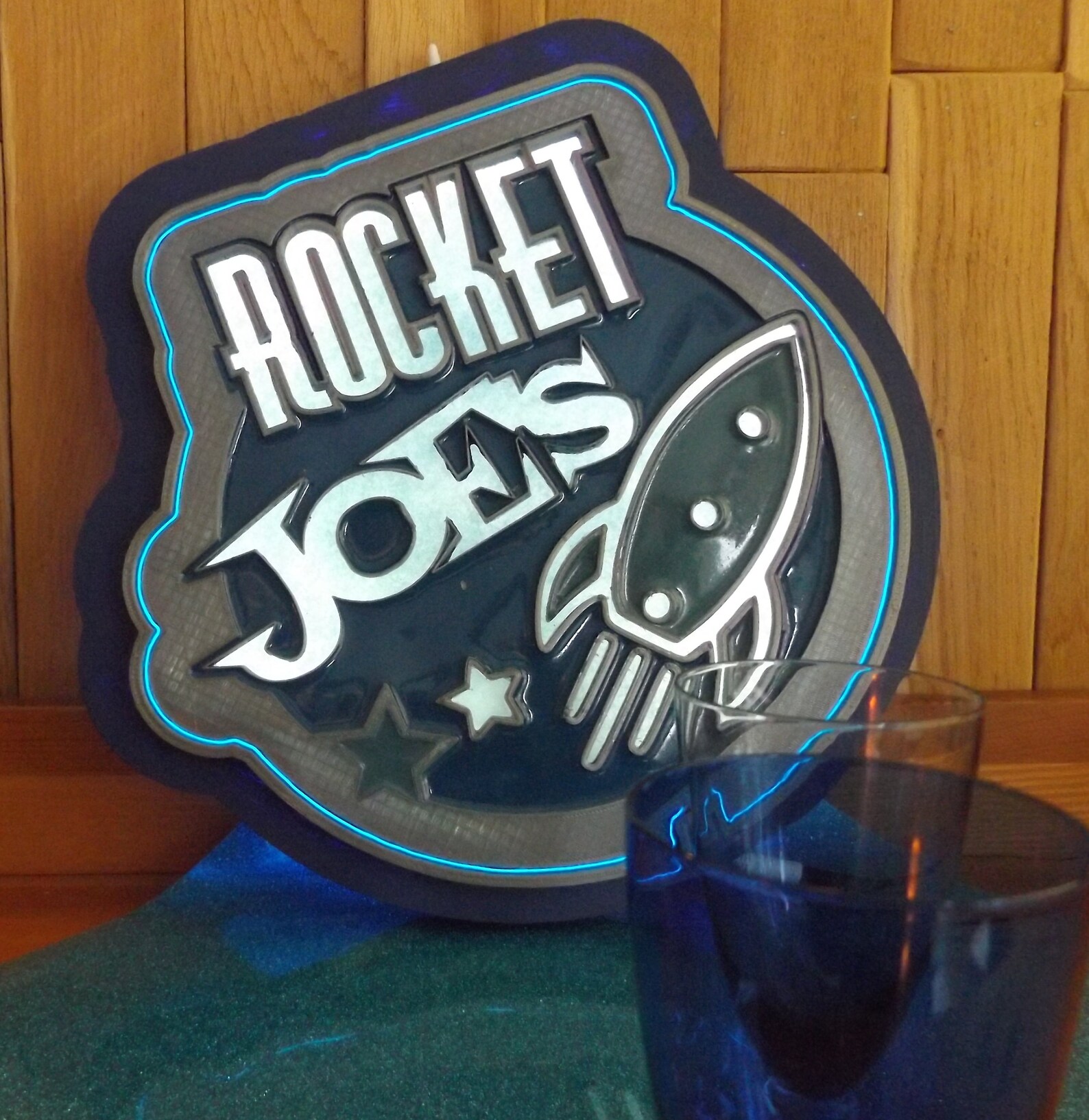 Bar and Diner Sign. Mid-century Design. Rocket Joe's Diner or Rocket ...