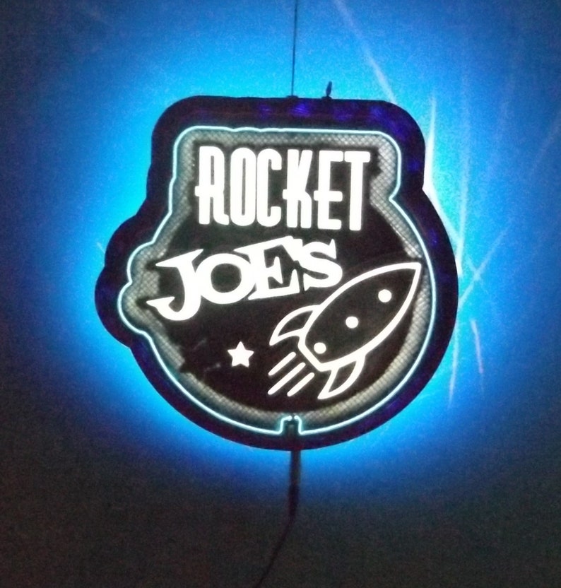 Bar and Diner Sign. Mid-century Design. Rocket Joe's Diner or Rocket ...
