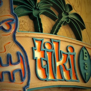 Tiki Bar Illuminated Advertising Sign, Wall Decoration From Plastic and ...
