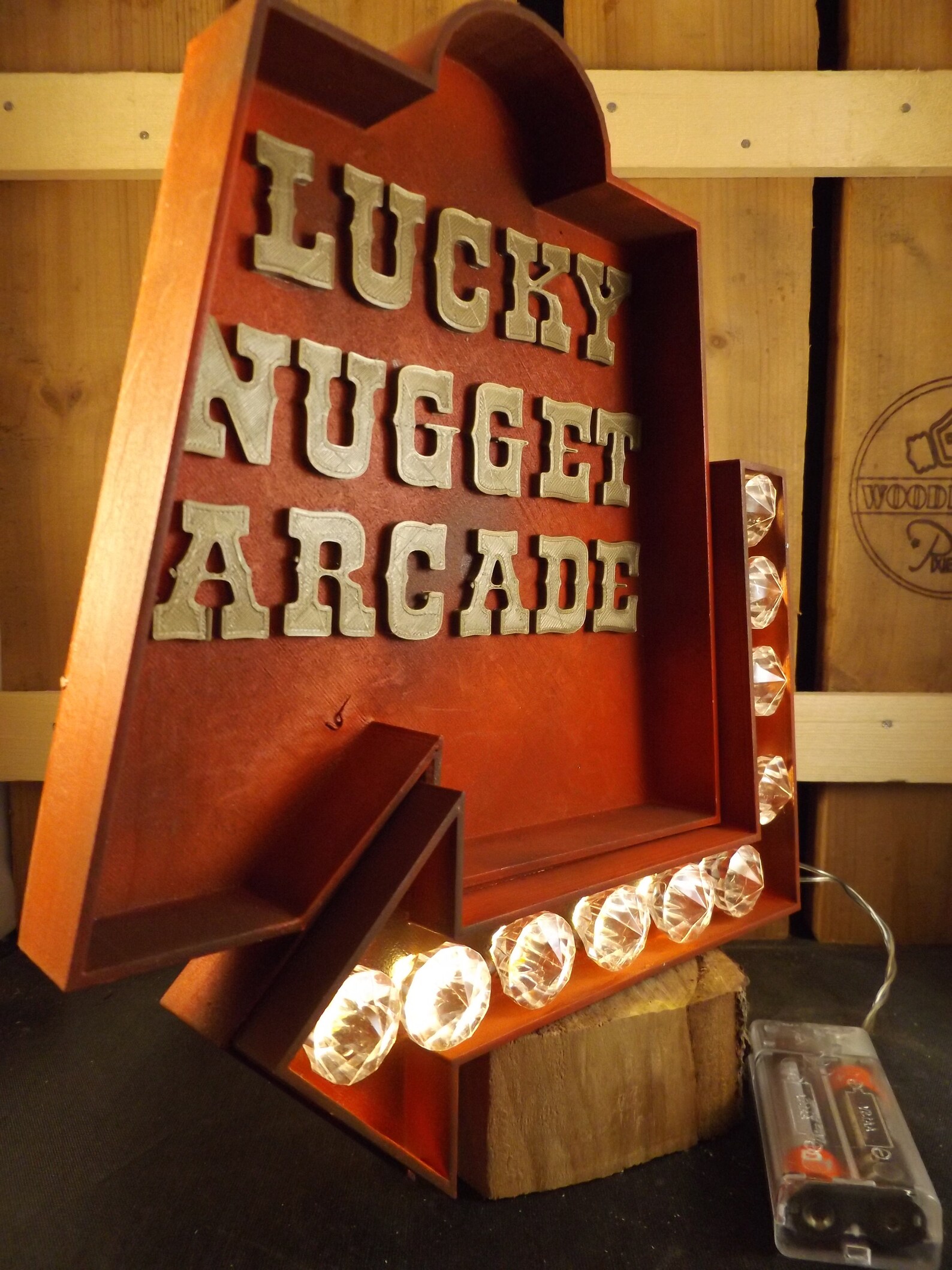 Illuminated Billboard, Arcade Marquee Vintage Advertising Board With ...