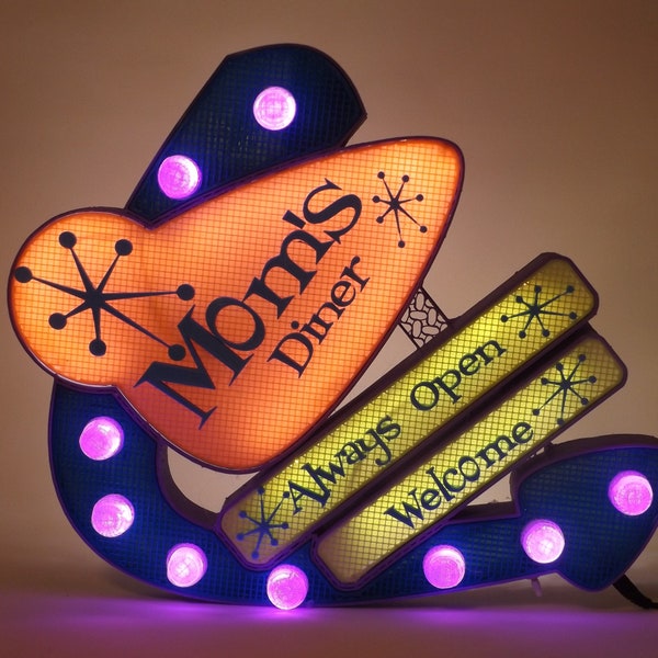 Vintage Diner Sign - Etsy