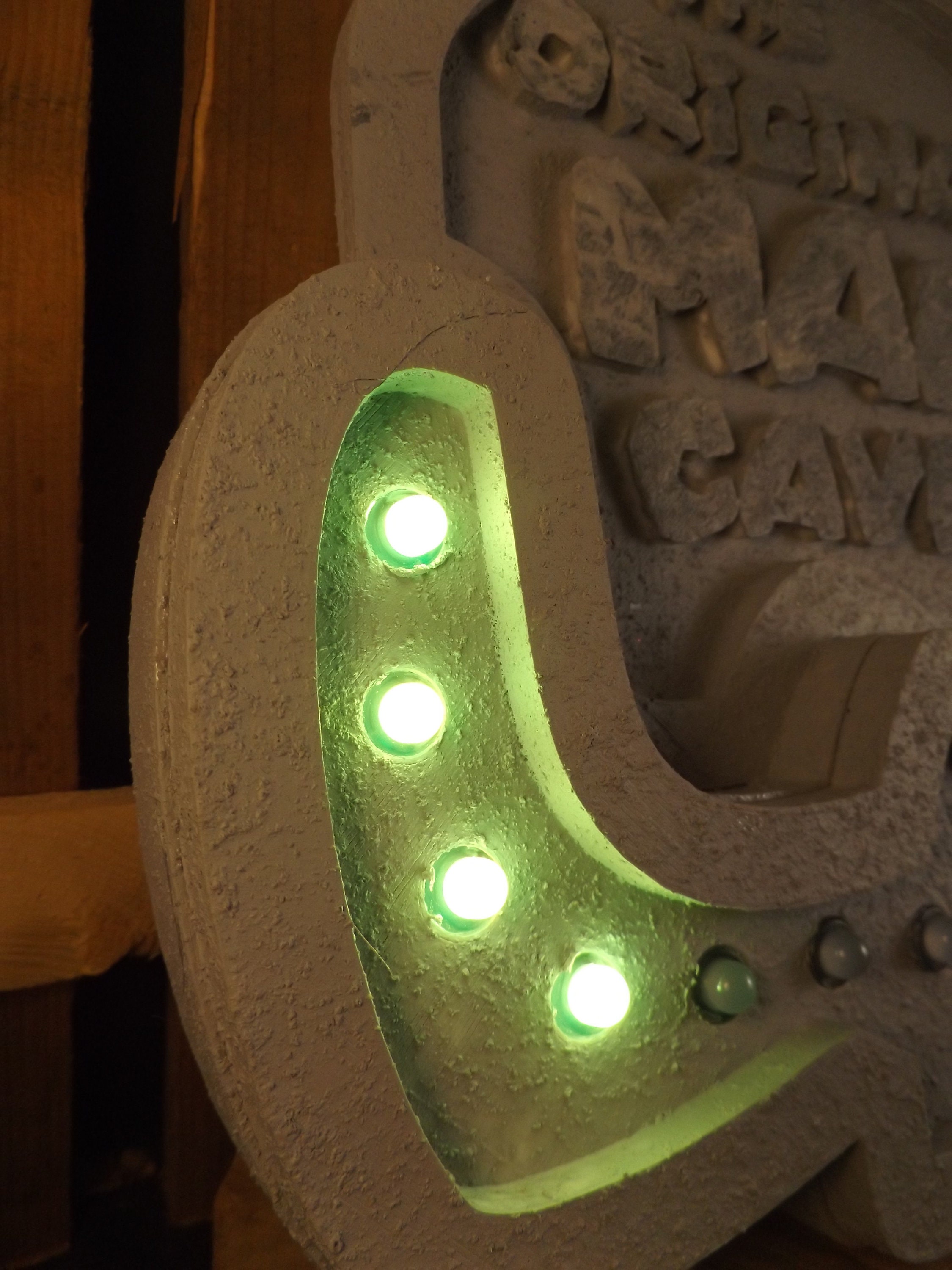 Flintstone Customizable Cave Man Sign. With Running Lights. - Etsy