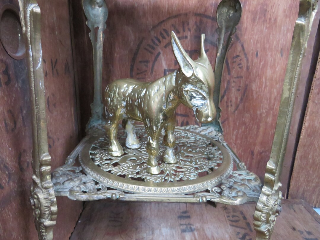 Brass Donkey, Donkey Sculpture, Donkey Statue, Donkey Figurine, Little ...